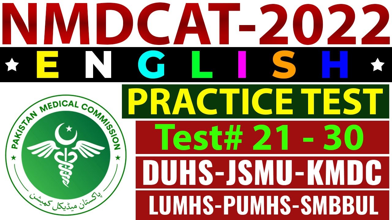 PMC English Practice Test 21 to 30 - YouTube