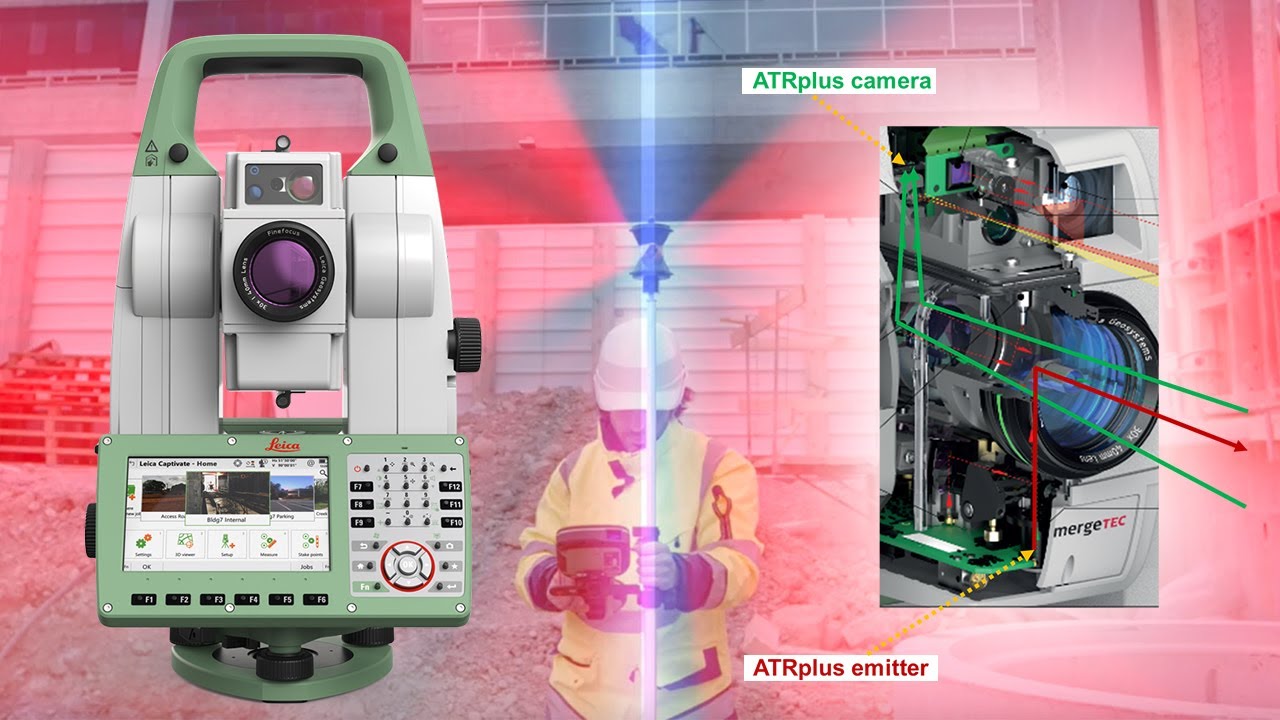 Leica Total Station - ATR Plus - YouTube
