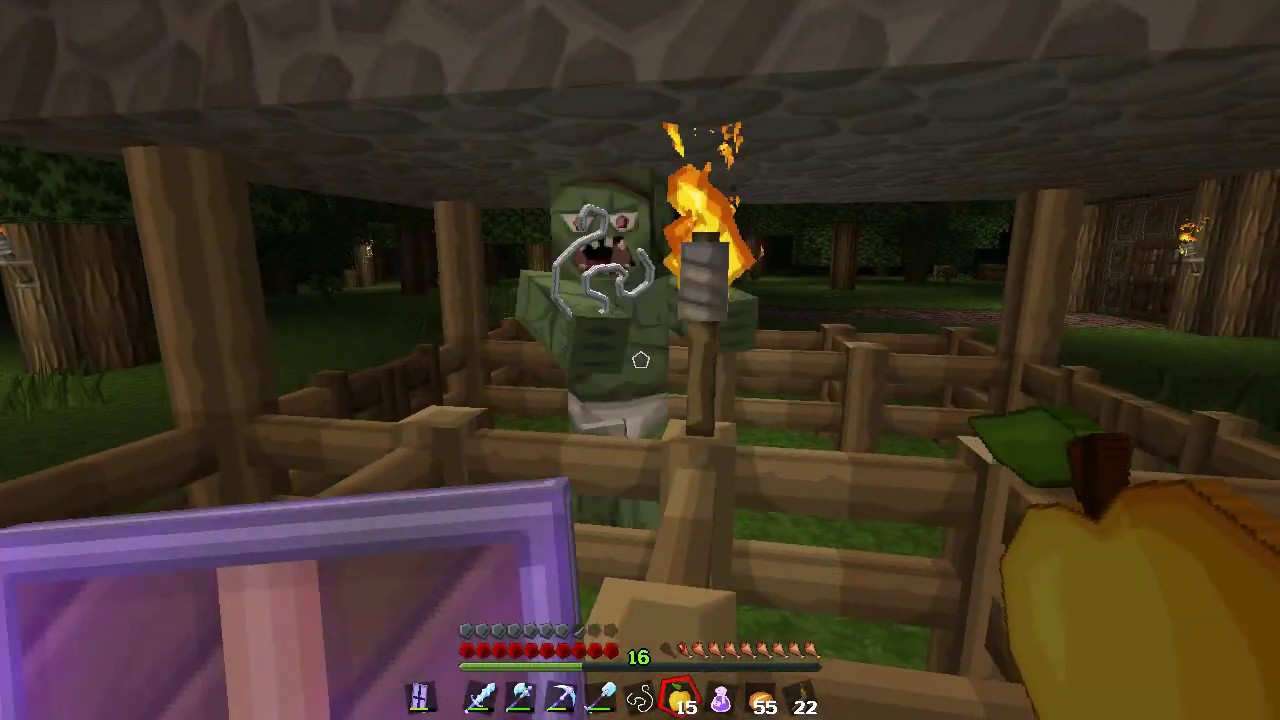 Minecraft Tutorial EP:31 - Actually showing the zombie trap in action ...