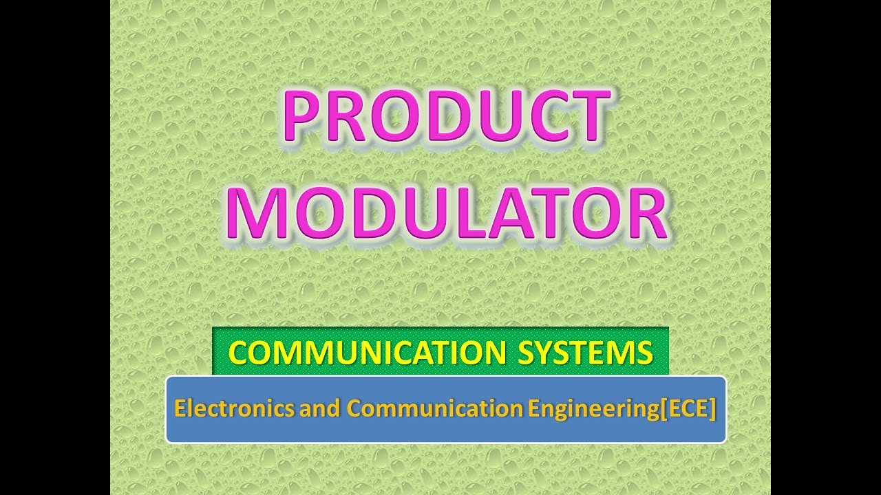 Product Modulator [Generation of AM] - YouTube