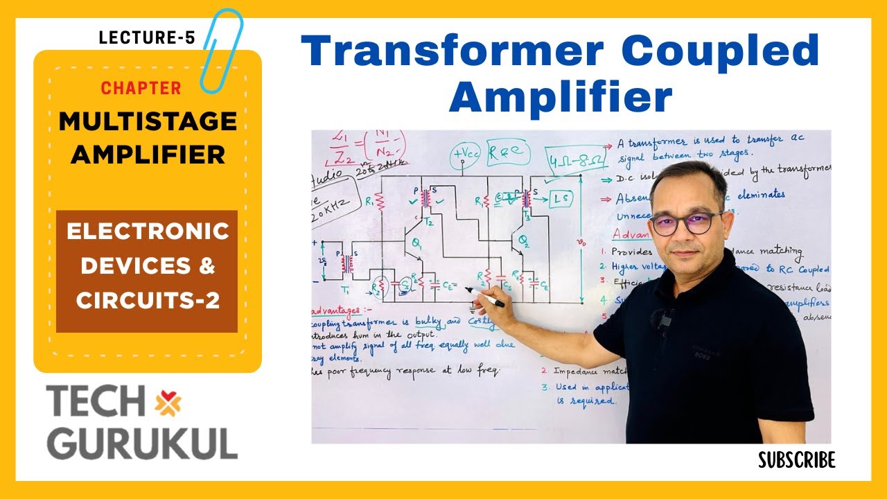 Transformer Coupled Amplifier | Multistage Amplifier | Tech Gurukul by ...
