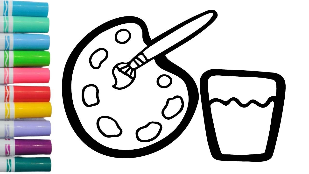 Bolalar uchun rasm palitrasini qanday chizish mumkin_ How to draw ...