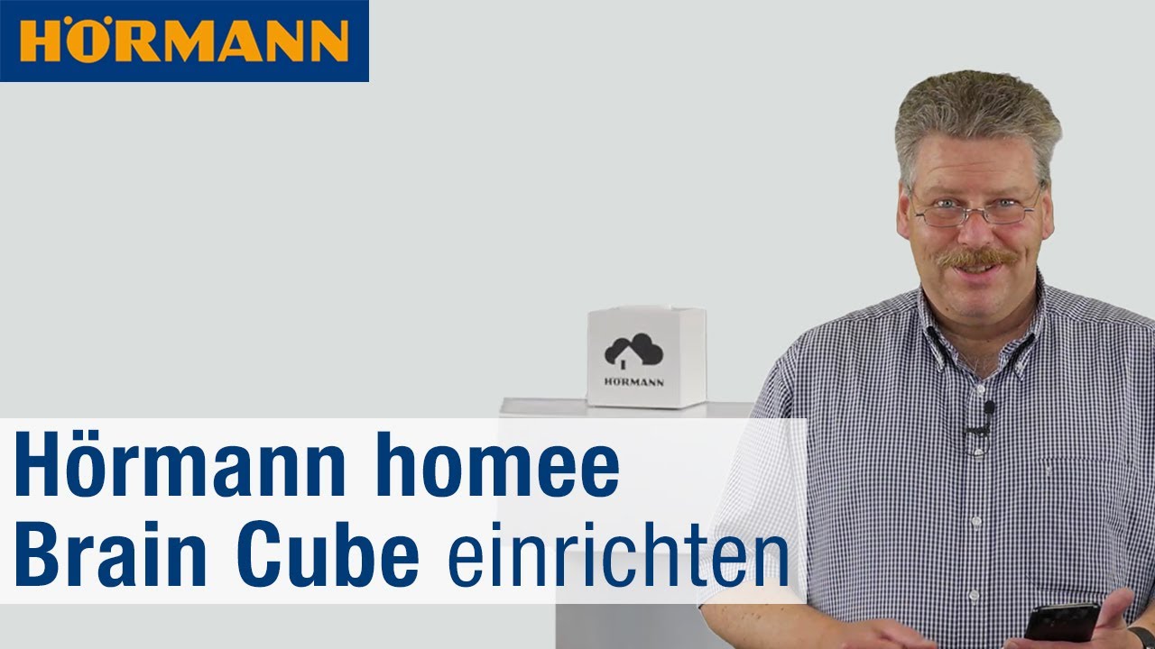 Hörmann homee: Basiswürfel einrichten (Brain Cube) - So geht's | Hörmann - YouTube