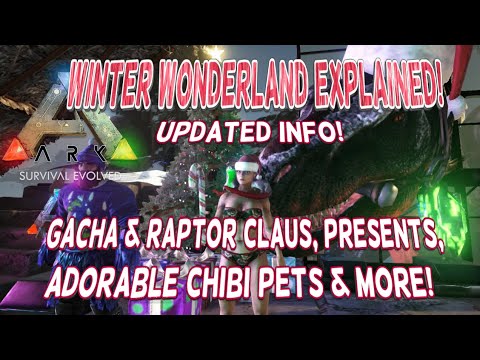Ark Winter Wonderland Explained-Updated! Gacha & Raptor Claus, Presents ...