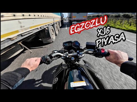 Egzozlu Yamaha XJ6 ile gazladım 🔥 Ses&Çıldırmaca