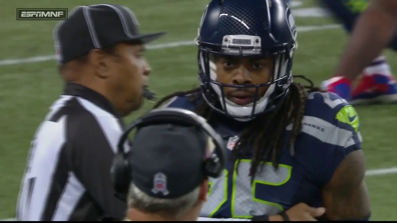 Richard Sherman Picks Off Tyrod Taylor, Mean Mugs an Angry Rex Ryan ...