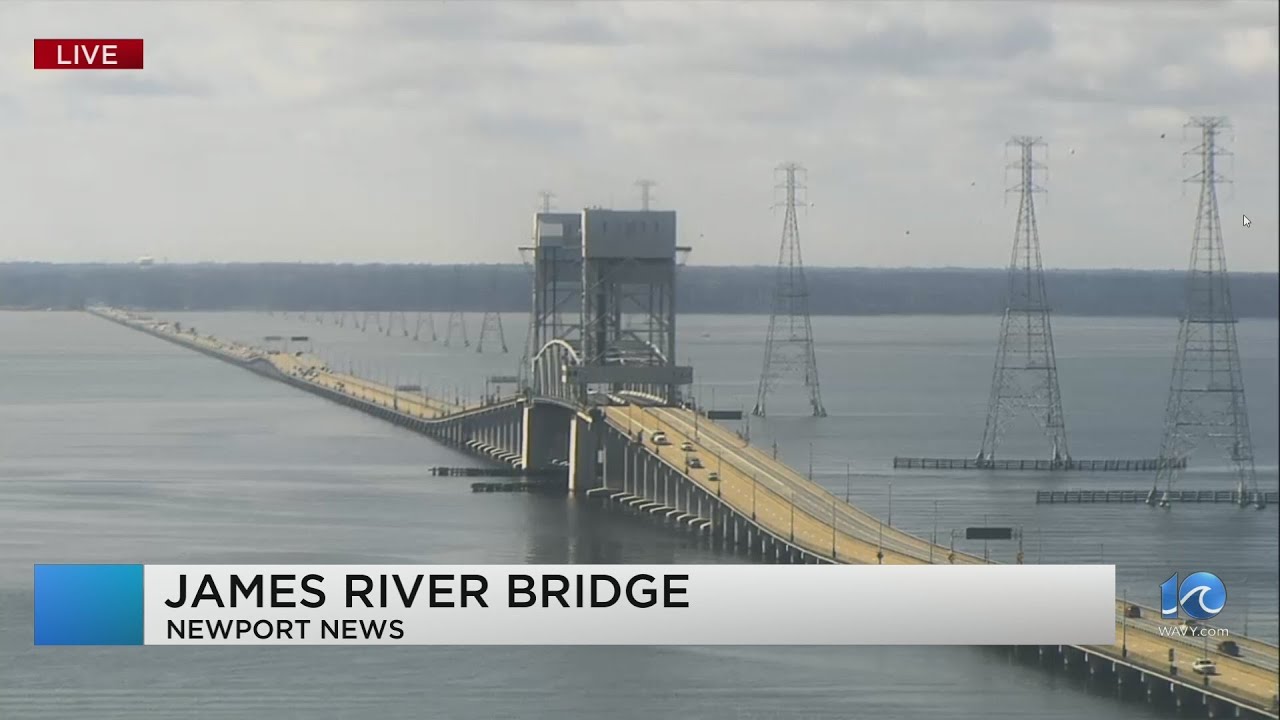 James River Bridge reopens after closure due to bridge malfunction ...
