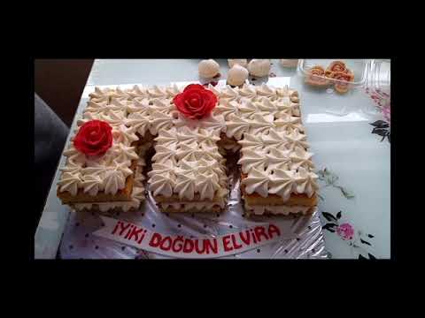 E Harfi Pasta Süsleme🎂