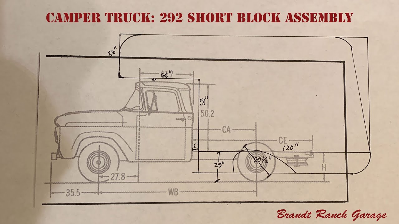 Camper Truck : Ford 292 Y-Block Short Block Assembly - YouTube