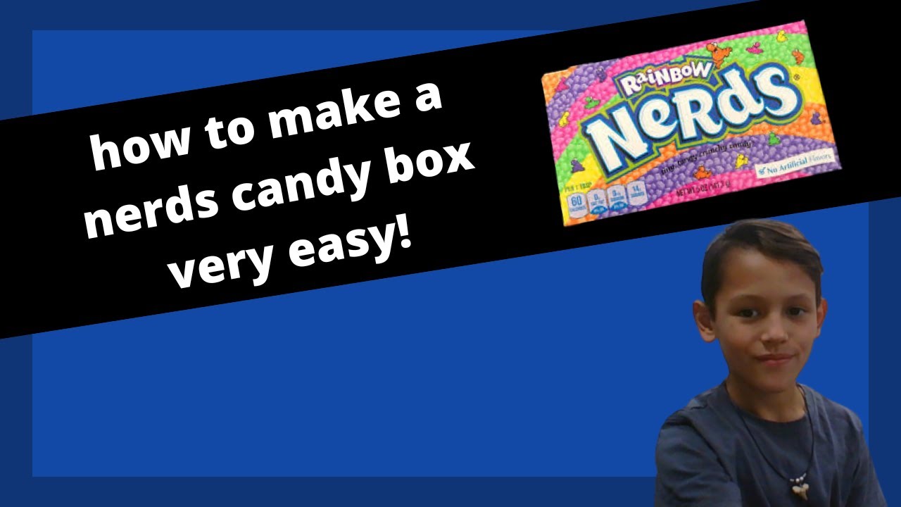 how to make your own personal nerds candy box! (very easy) - YouTube