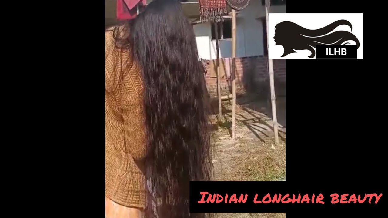 Sun Drying and combing of shampoo long hair - YouTube