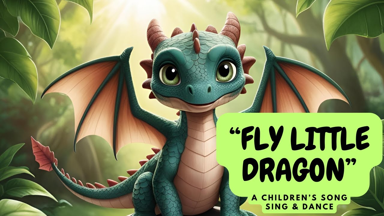 Fly, Little Dragon! 🐉 | Fun Dragon Nursery Rhyme for Kids | Sing ...