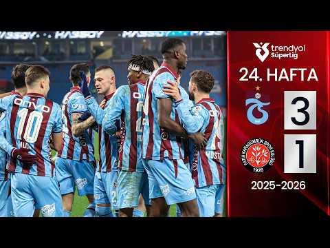 Trabzonspor (3-1) Fatih Karagümrük | MAÇ ÖZETİ | 24. Hafta - 2025/2026
