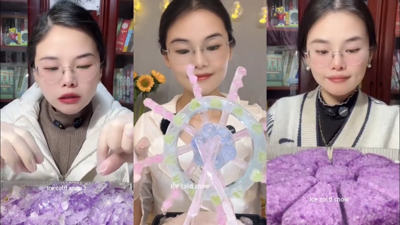 Shan/ ASMR ICE EATING / ASMR MUKBANG ICE EATING SOUNDS FROM THE FROZEN ...