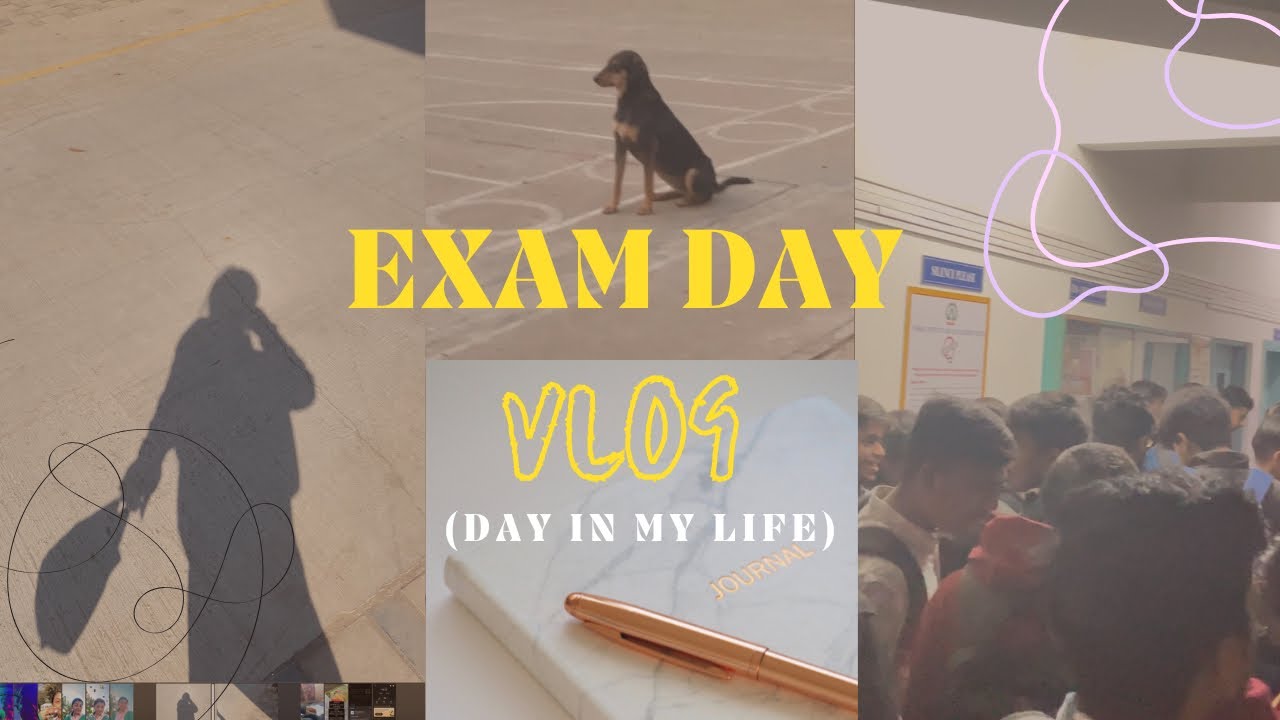 Exam day in the life of a media student 📚 | college vlog| examday| a ...