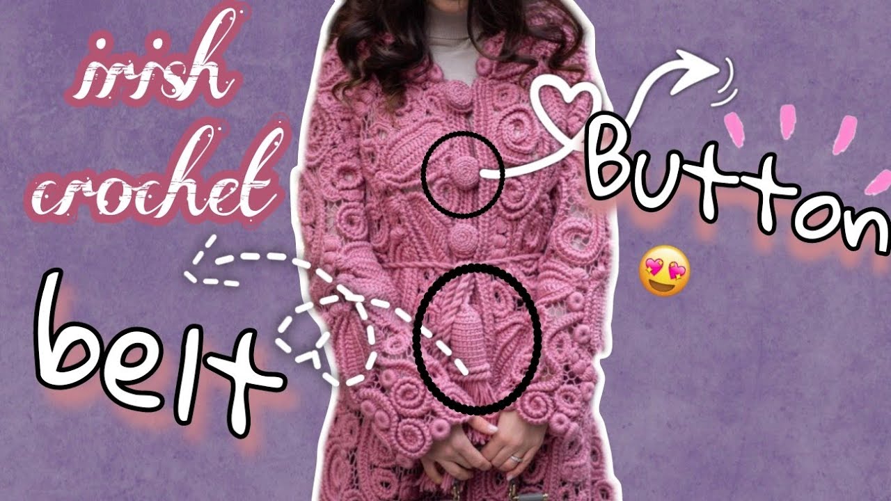 "Stunning Irish Crochet Cardigan Tutorial!"" - YouTube