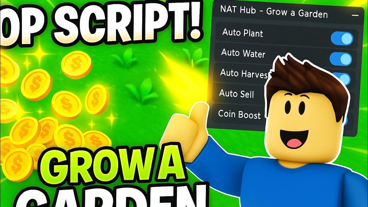 Grow a Garden Script (NAT Hub) 🐝 | Auto Sell + Auto Plant GUI! - YouTube