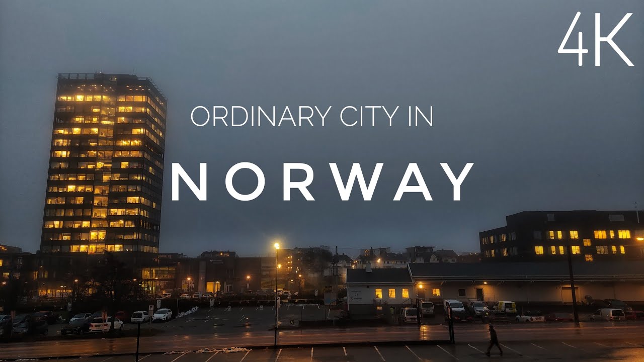 ordinary city in Norway 🇧🇻 Bryne 4K - YouTube