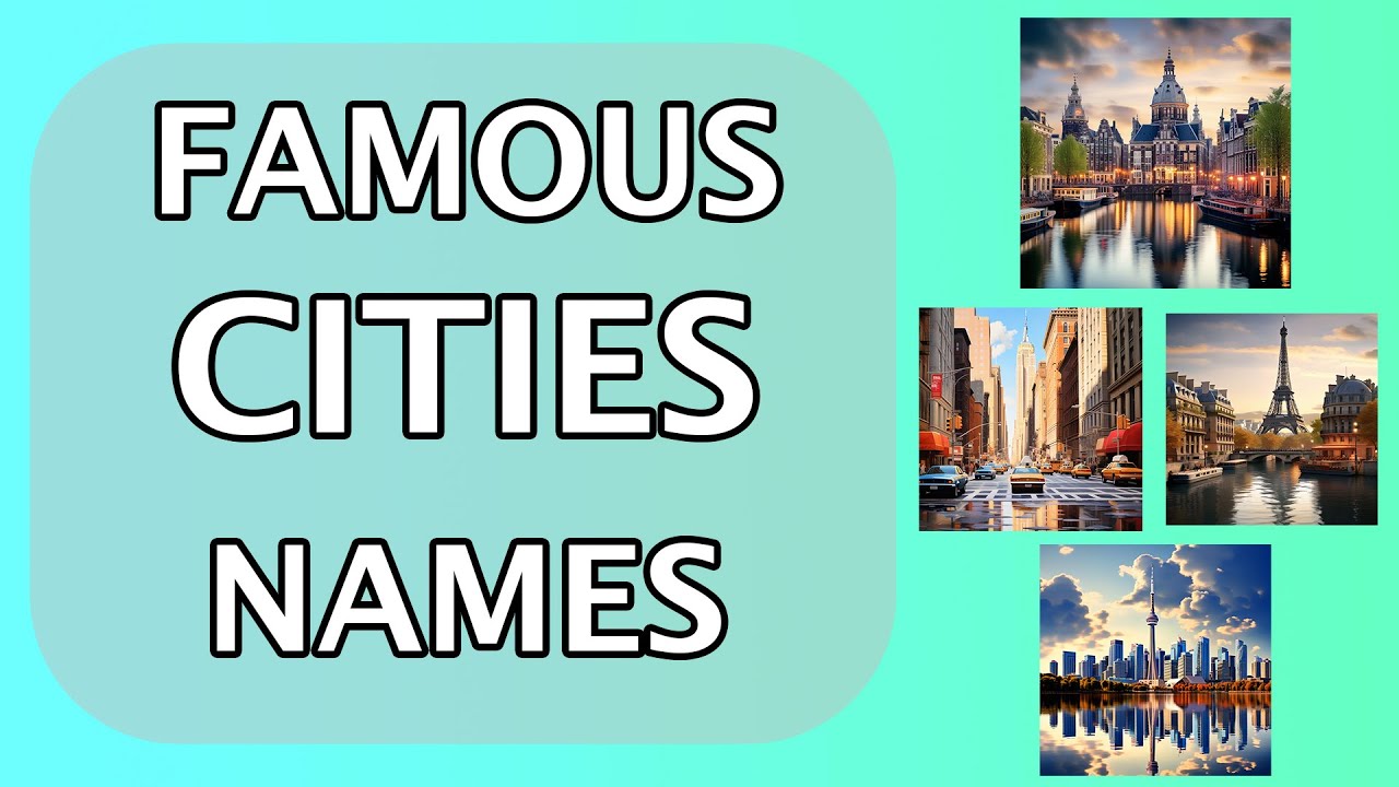 famous cities names in ENGLISH language #vocabulary - YouTube