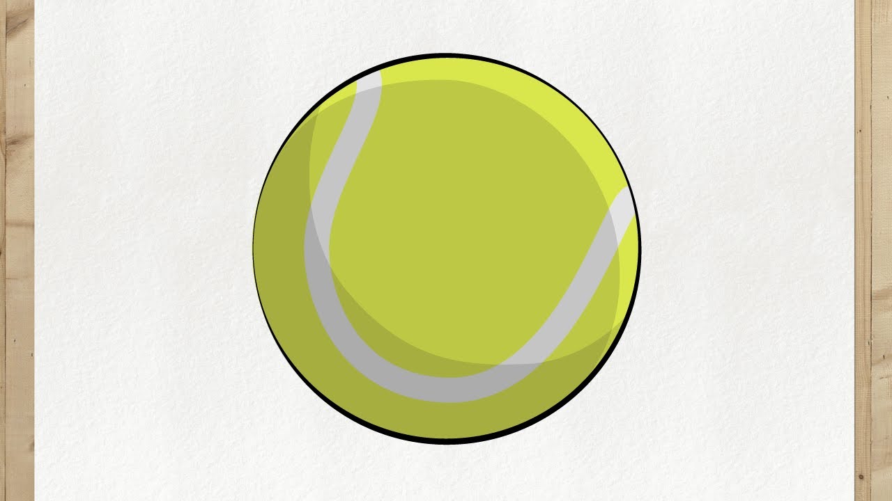 Cómo Dibujar una PELOTA de TENIS 🎾 | Deportes | Tutorial de Dibujo Paso ...