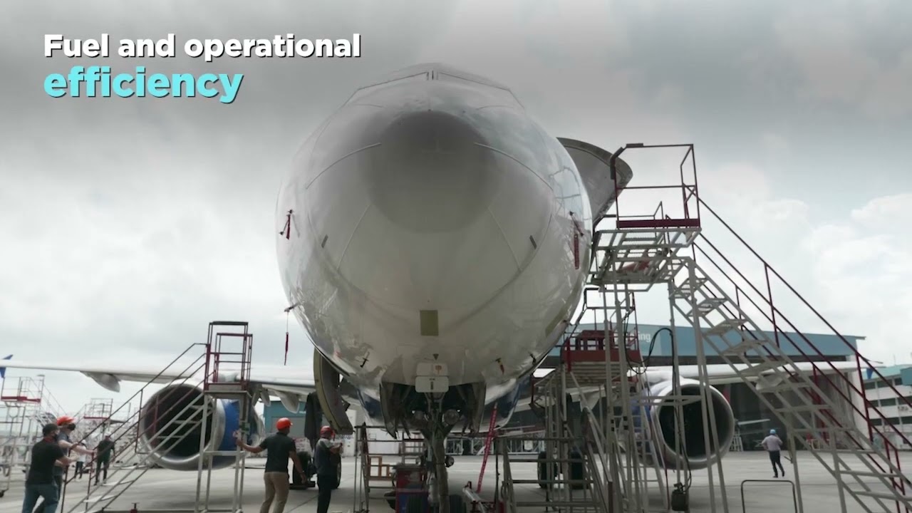 EFW Receives STC for World’s First A320P2F - YouTube