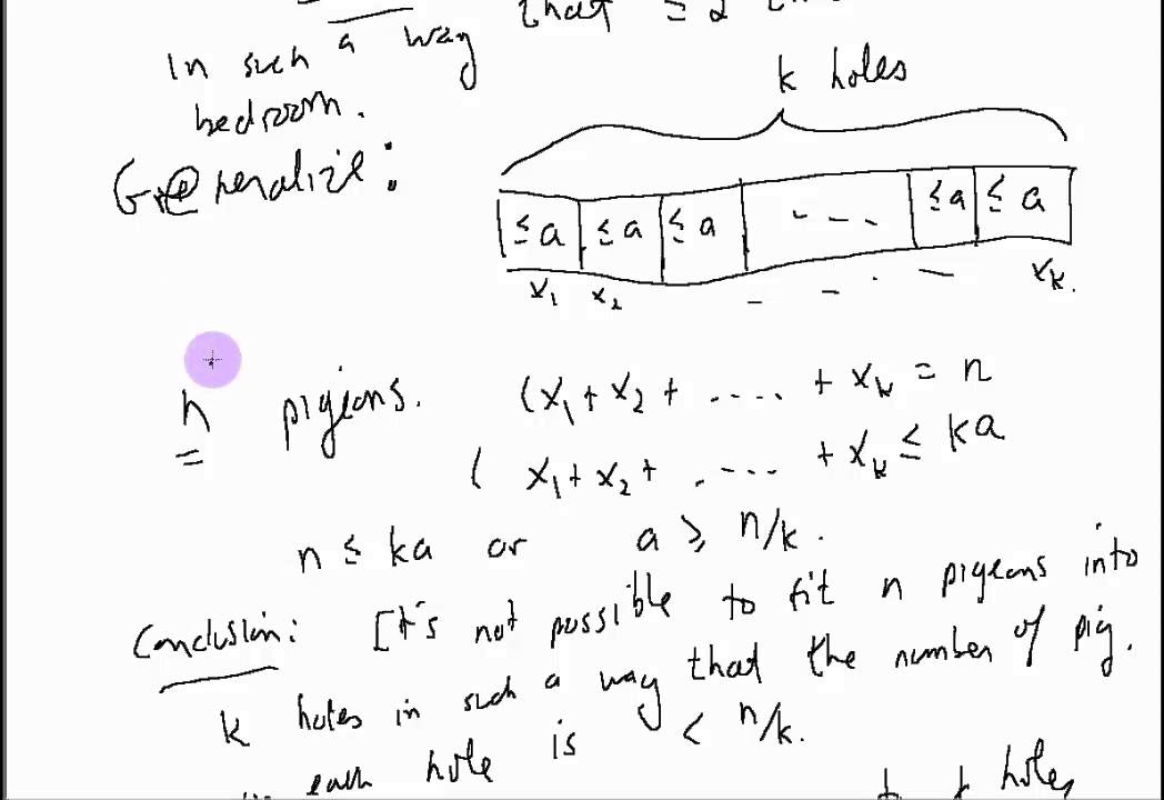 Pigeonhole principle (number theory) part b - YouTube
