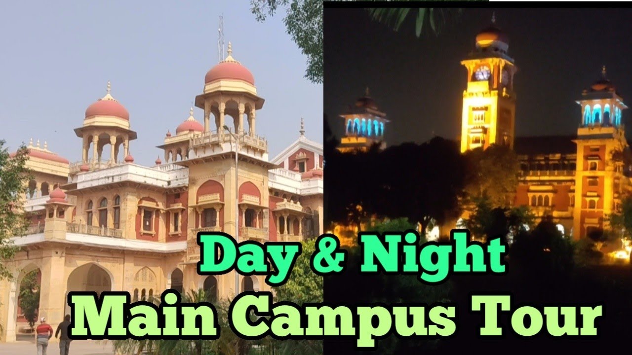 Allahabad University Main Campus Tour , Day & Night View of Senate Hall ...