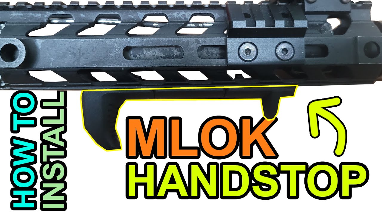 How to install the Magpul MLOK Handstop Replica (Airsoft) - YouTube