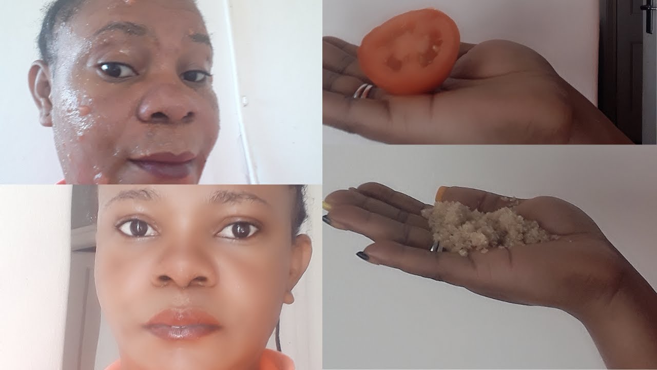 Skincare: Scrub Tomato On Face For Clear Skin - YouTube