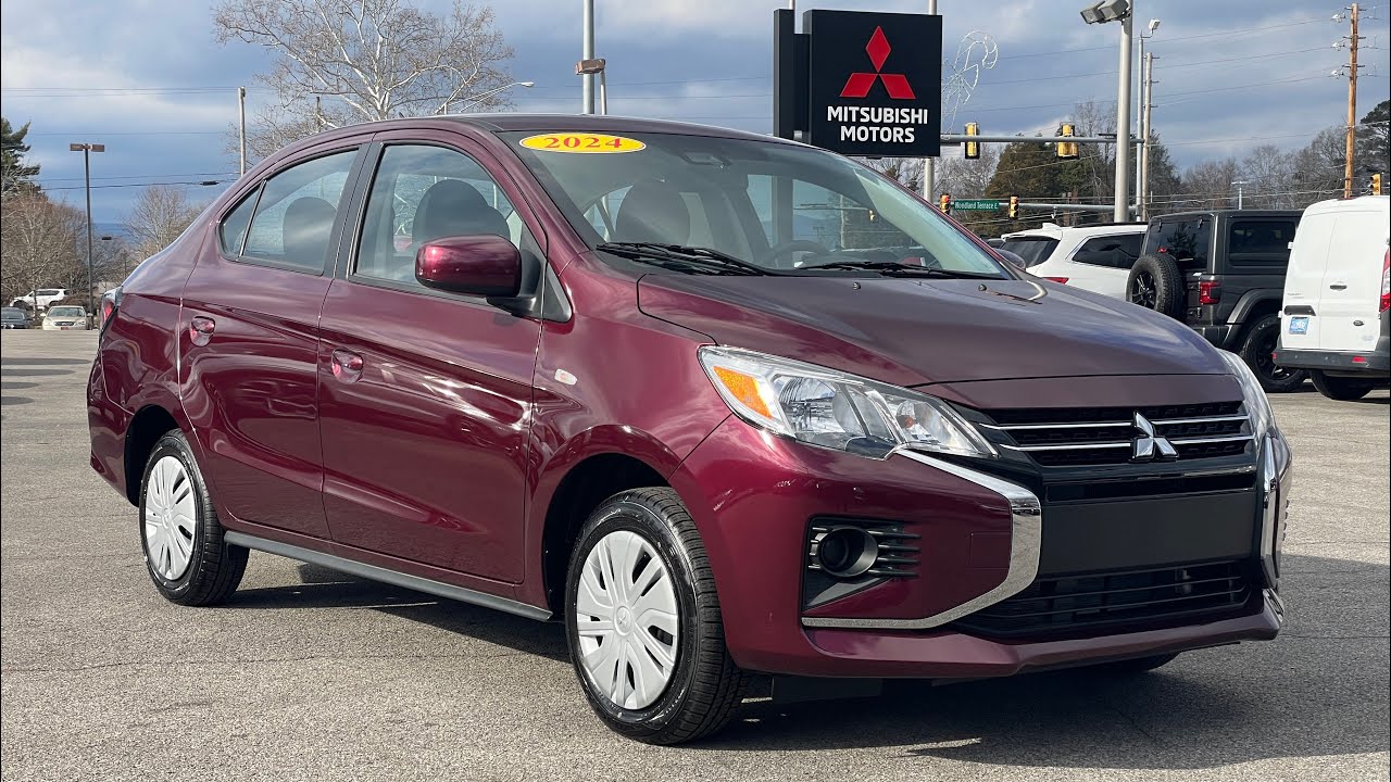 2024 MITSUBISHI MIRAGE G4 ES (Wine Red) - YouTube