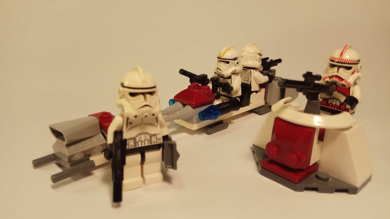 Lego Star Wars 7655 Clone Troopers Battle Pack - Lego Speed Build - YouTube