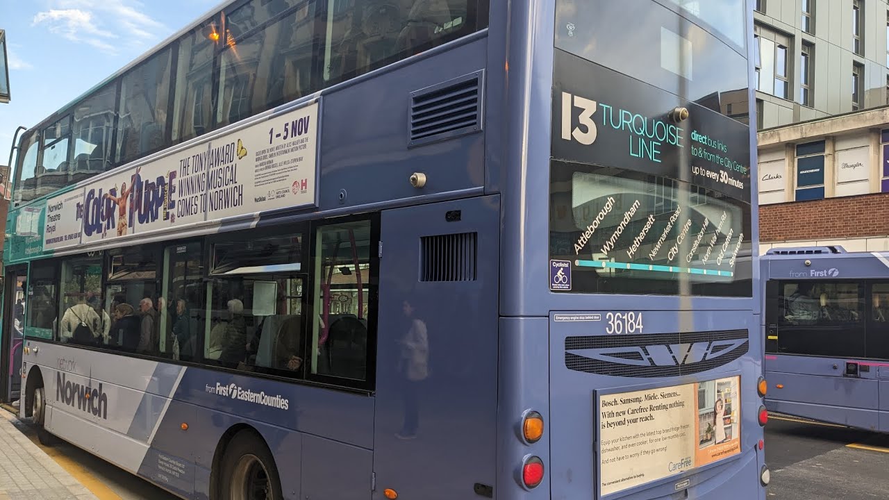 First Norfolk and Suffolk 36184 - YouTube