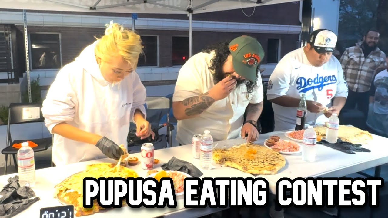 PUPUSA EATING CONTEST at the 909 Market in Pomona, CA!! #RainaisCrazy ...
