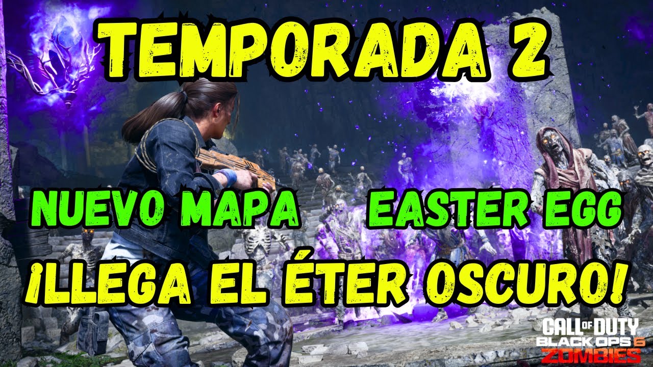 TEMPORADA 2 de ZOMBIES BO6: NUEVO MAPA "THE TOMB". NUEVO EASTER EGG ...