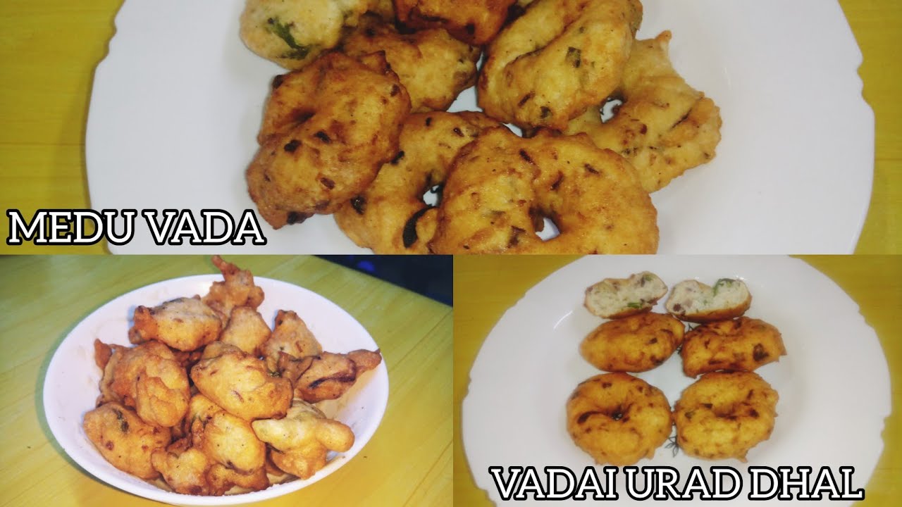 Resepi Vadai Urad Dhal | Medu Vada Recipes | South Indian Vada Resepi ...