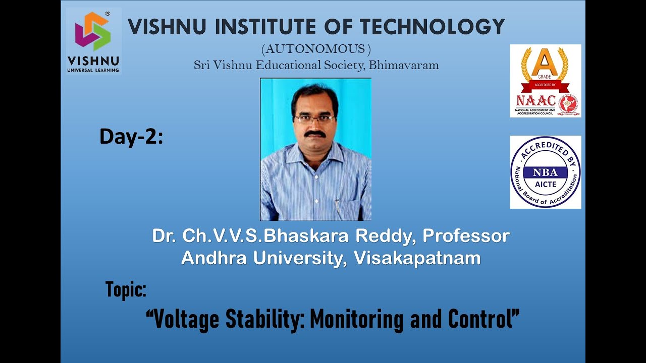 Day-2: Voltage Stability: Monitoring and Control - YouTube