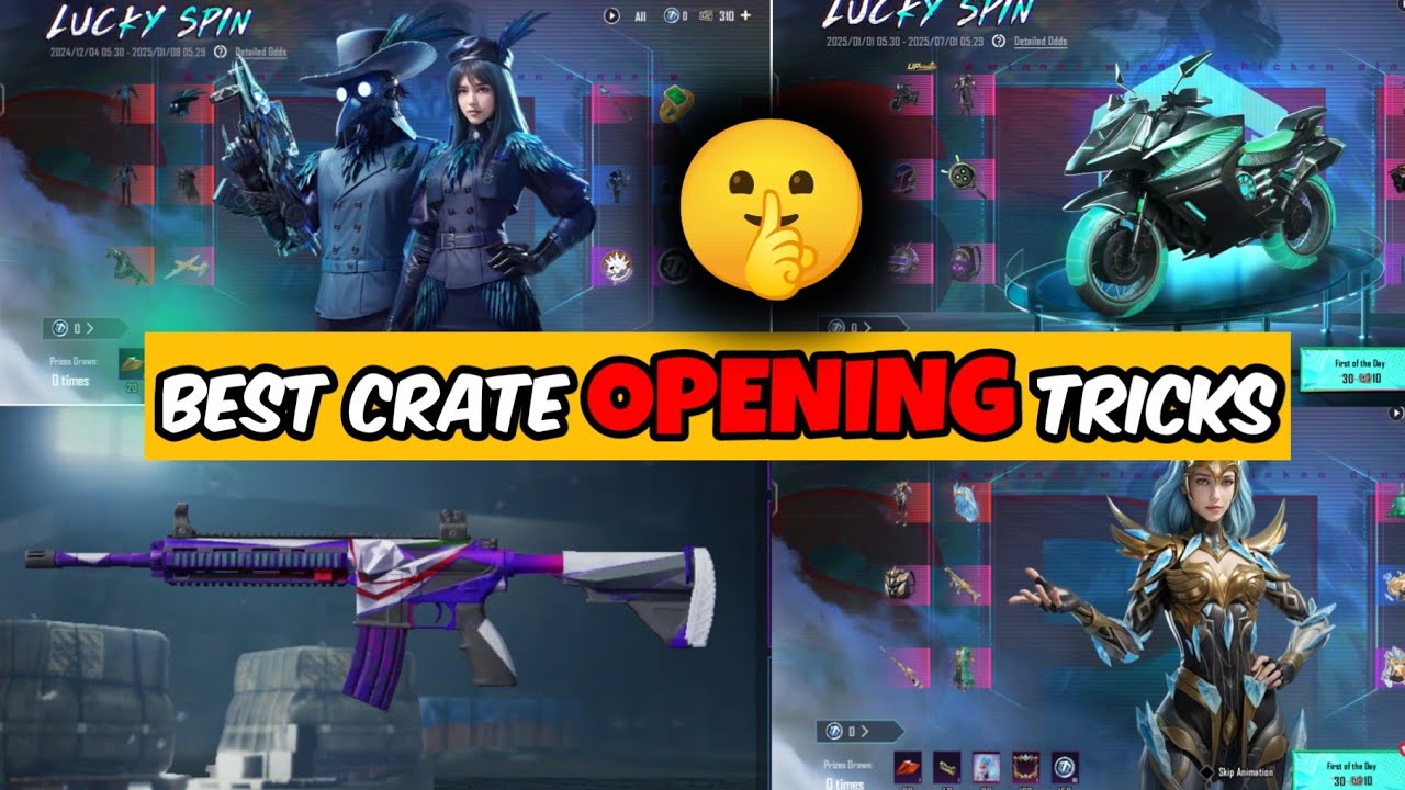 2025 CRATE OPENING TRICKS BGMI / Best tricks for crate opening | bgmi ...