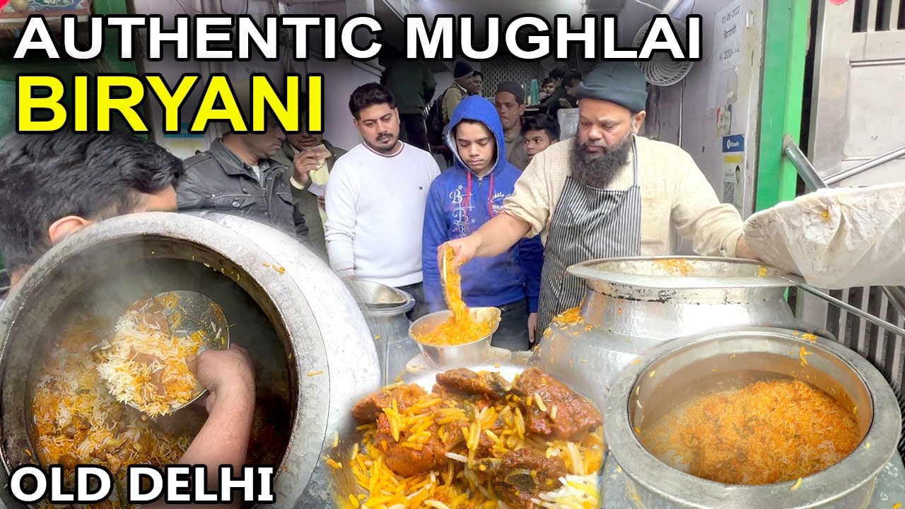 PURANI DELHI KI AUTHENTIC MUGHLAI BIRYANI |ABDUL MATEEN BIRYANI WALE ...
