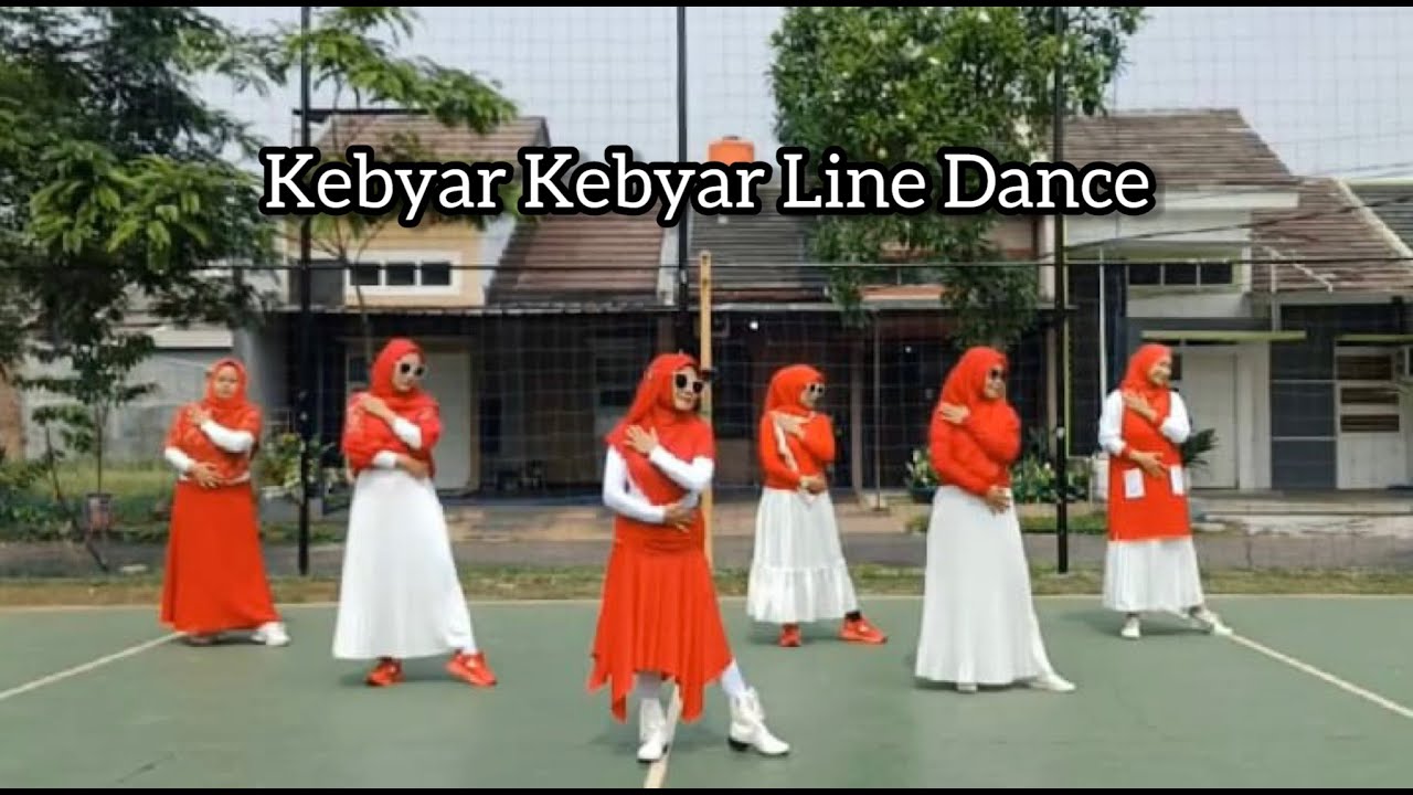 Kebyar Kebyar Line Dance, Choreo By Jeany Alifia, Demo by Mommyta BSR ...