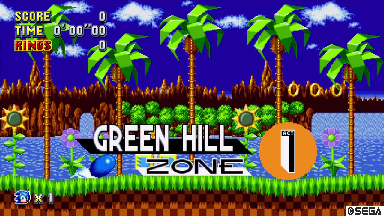 GHZ Act 1 - Sonic Mania SpeedRun Attempt: 00'46"45 - YouTube