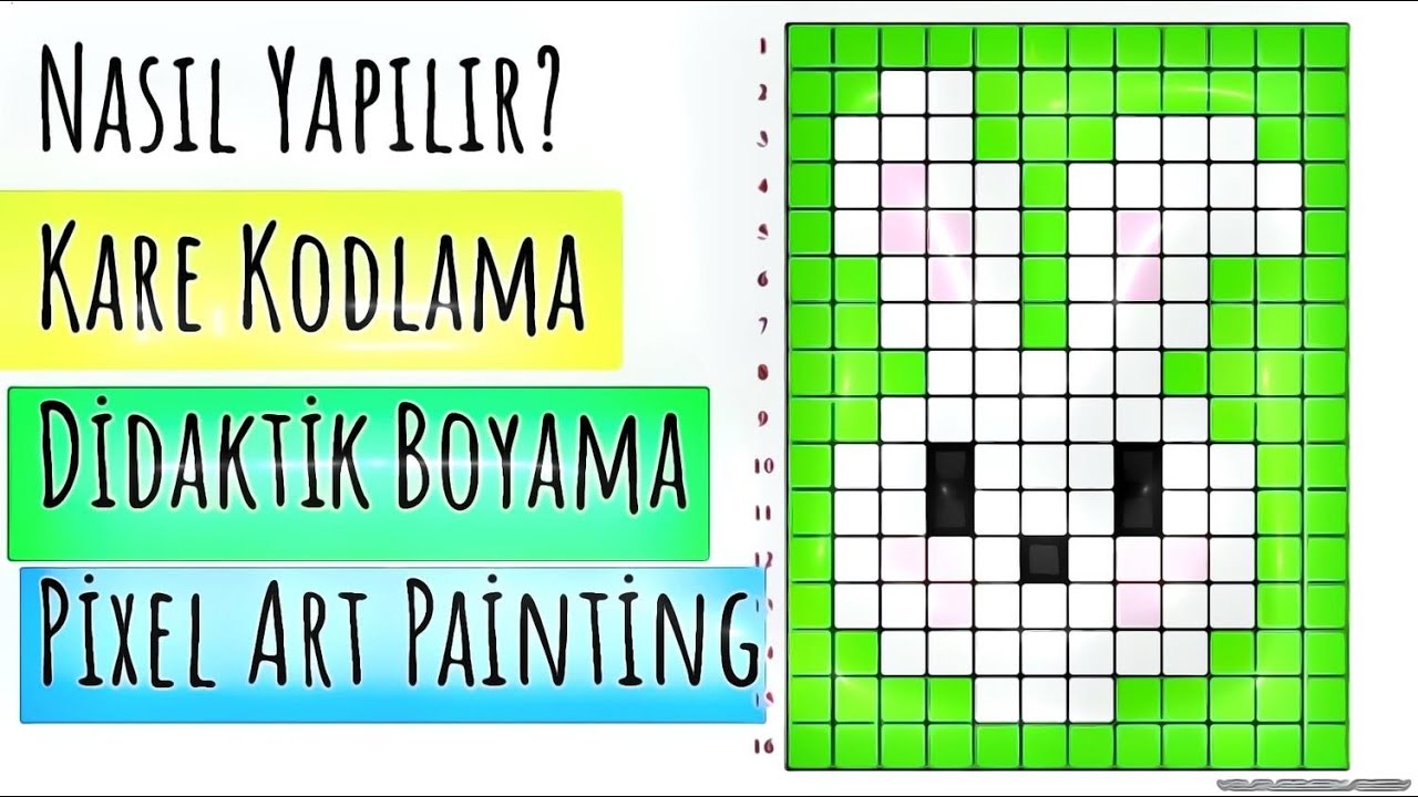 Nasıl Yapılır? | Kare Kodlama | Didaktik Boyama | Robotik Kodlama ...