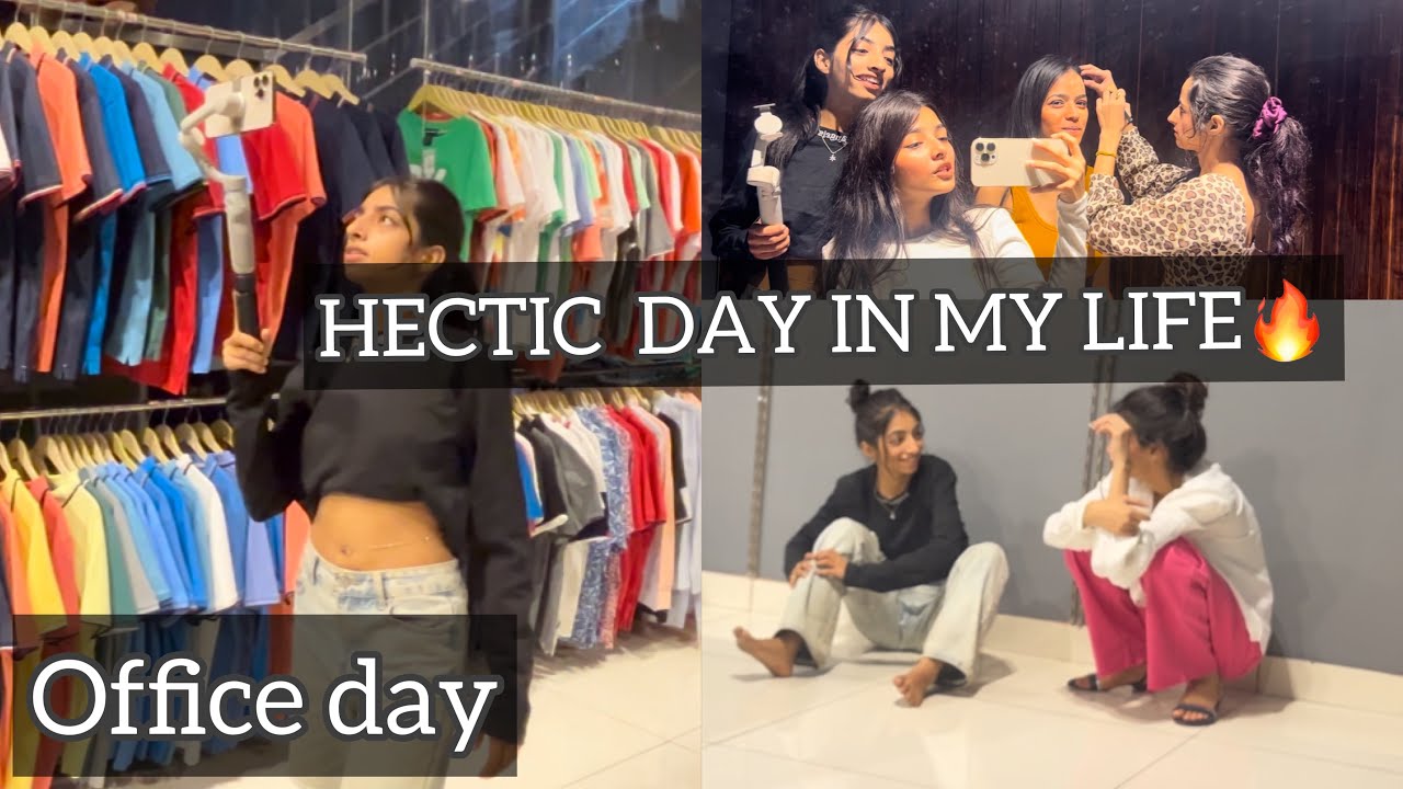 A hectic day of my life ️|| Shooting at clothing store, model shoot ...