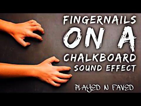 Fingernails on a Chalkboard Sound Effect / Various Blackboard Horror ...