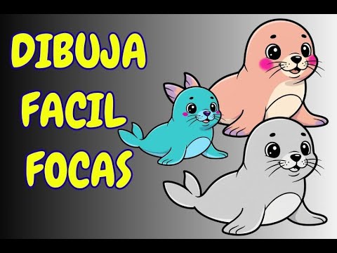 Cómo dibujar una foca fácil paso a paso - YouTube