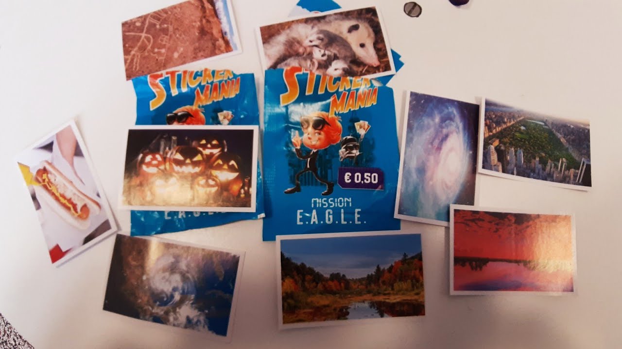 Sticker Mania Mission E.A.G.L.E. öffnen auspacken Spar stickermania ...