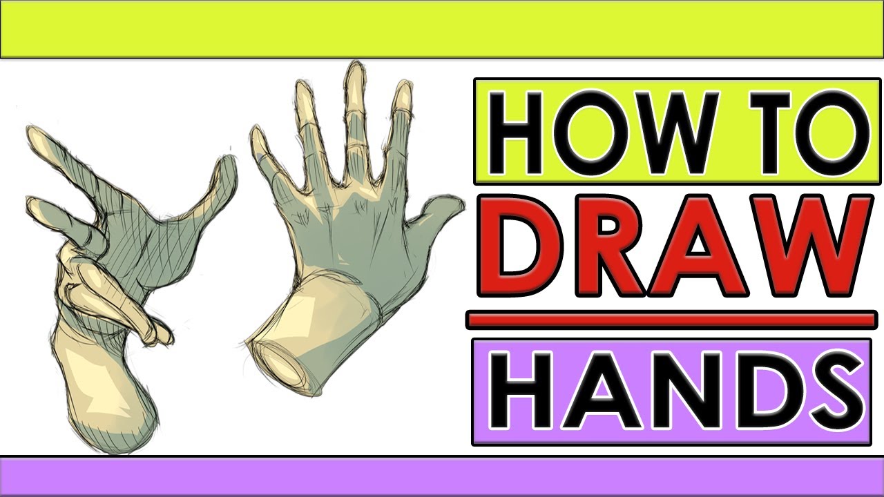 How to Draw Hands | Anatomy Practice/ Study | Anime Tutorial - YouTube
