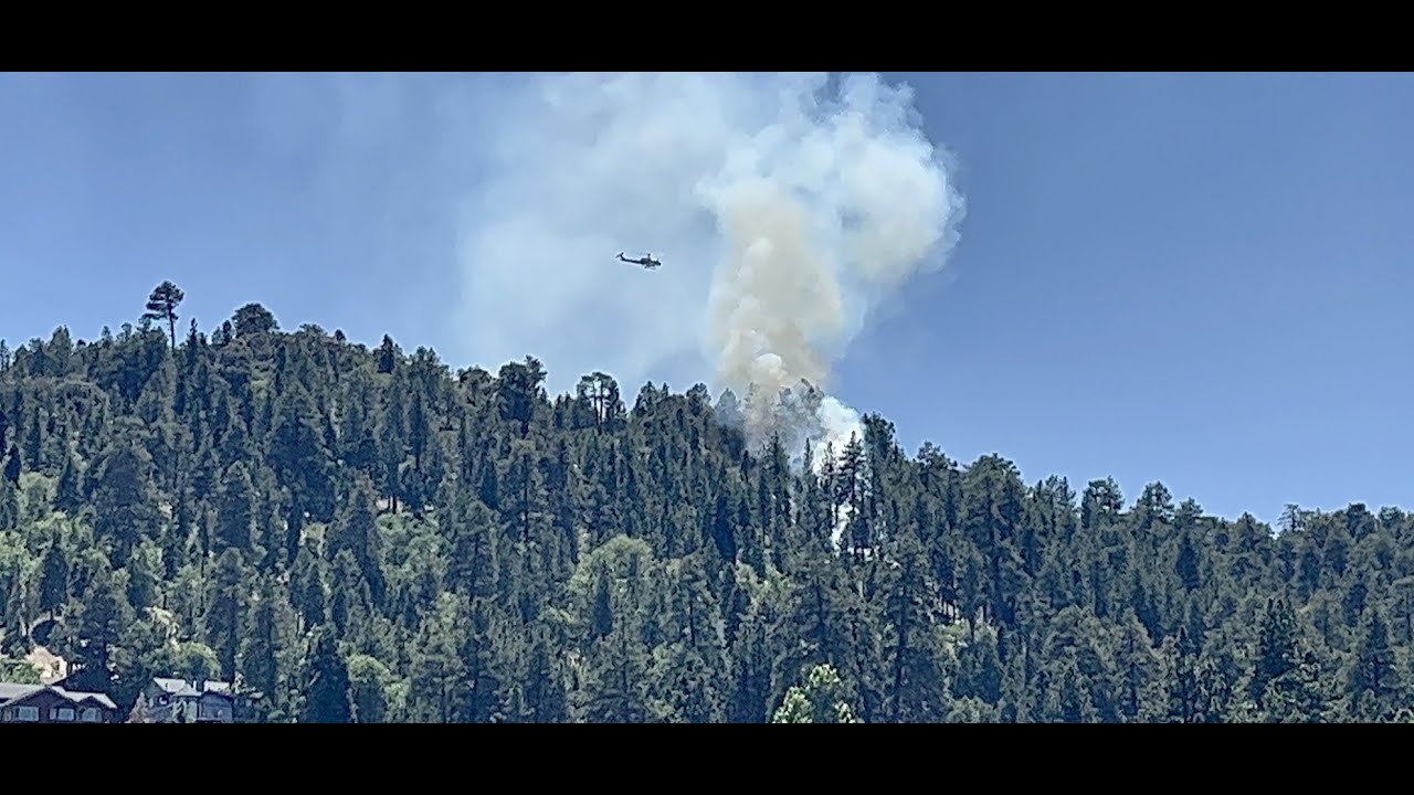 FIRE!! FIRE FIRE!! Big Bear Fire. Out of Control Fire near Bear ...