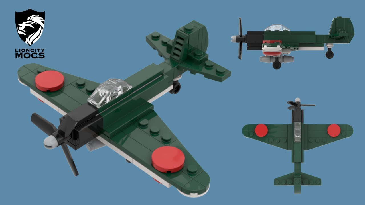 A6M Zero Fighter Lego Tutorial(1:90) - YouTube
