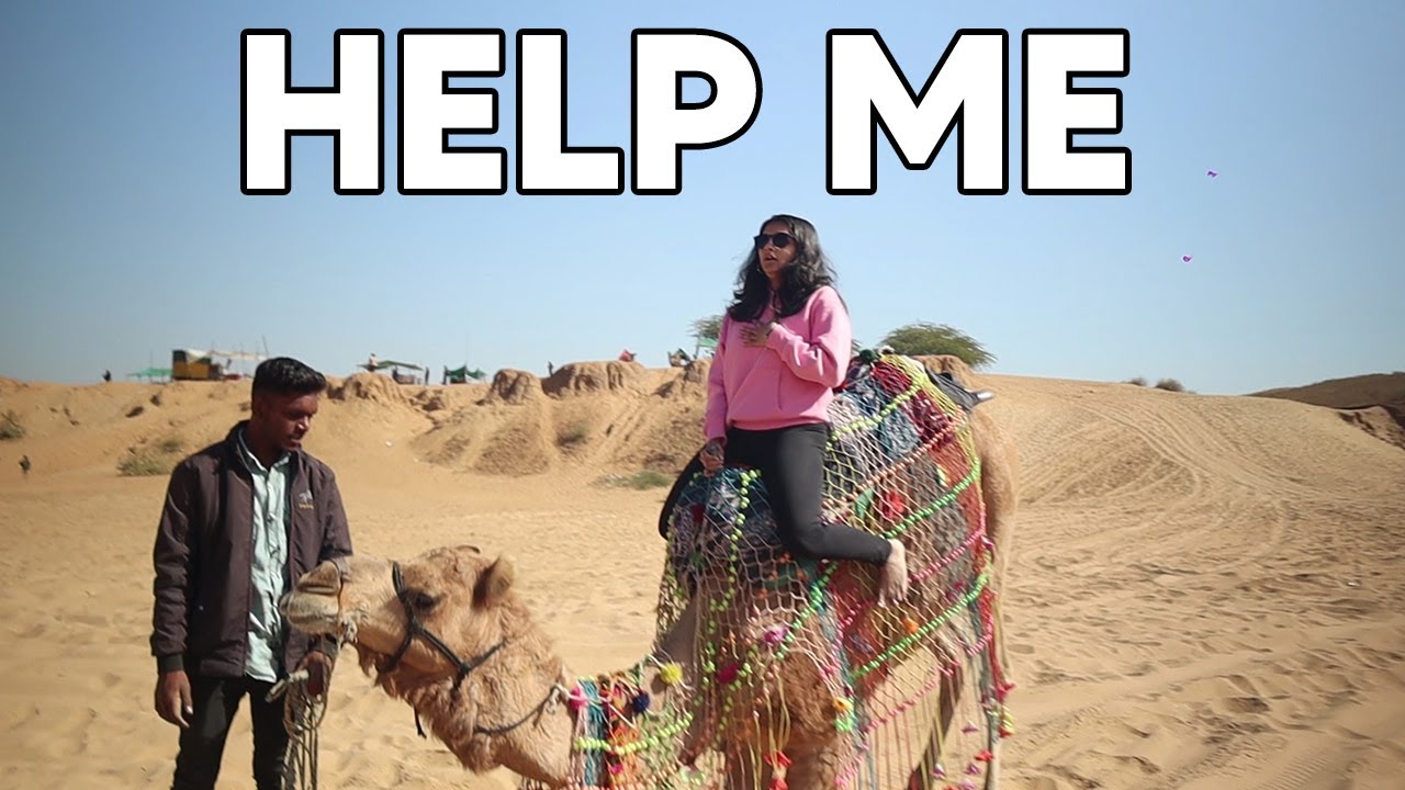 Camel Safari gone wrong - YouTube