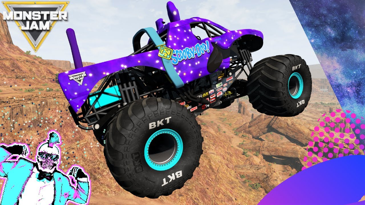 Monster Jam INSANE High Speed Jumps and Crashes New Map #14 | BeamNG ...